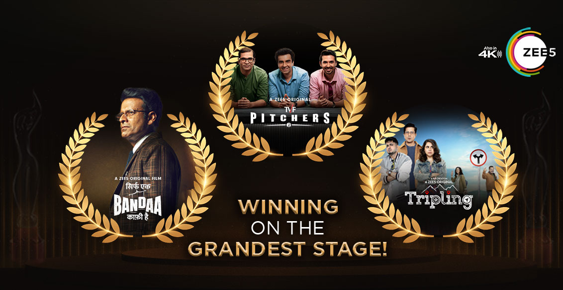 ZEE5's Sirf Ek Bandaa Kaafi Hai, Pitchers, & Tripling Win Big at ...